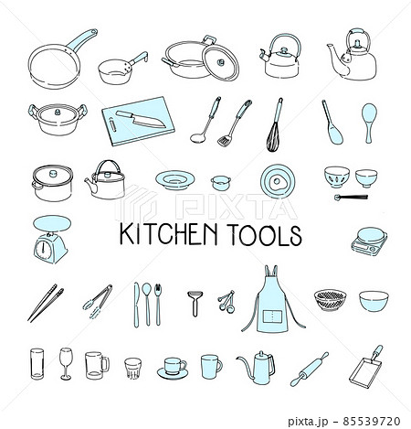 Kitchen Utensils Drawing With Names